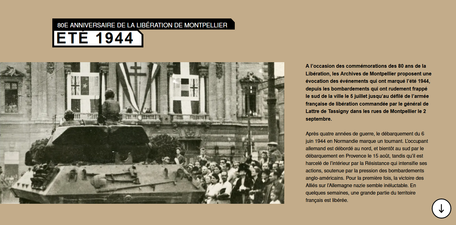 80e anniversaire de la Libération de Montpellier : Été 1944 - En Commun